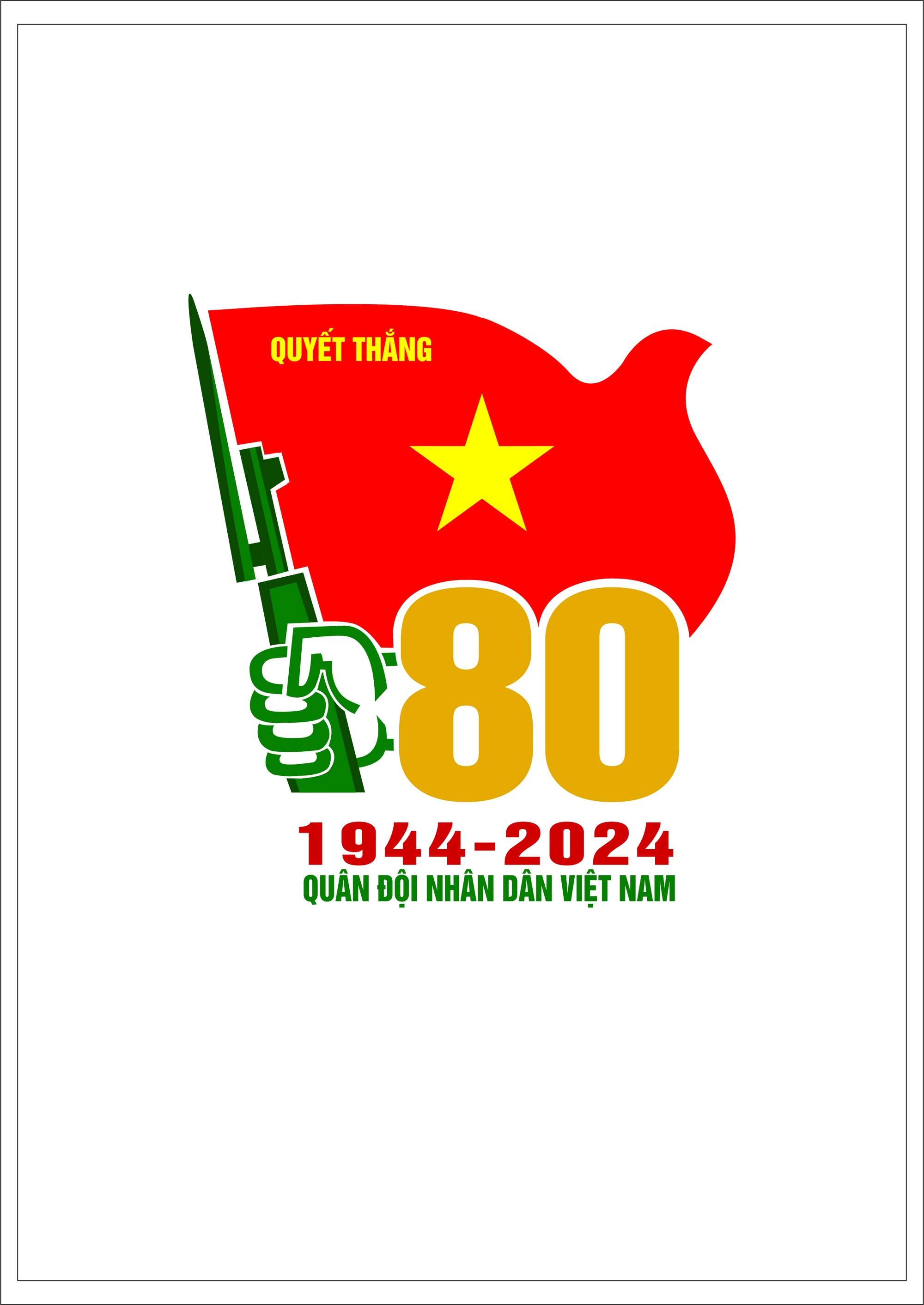 Ý nghĩa của mẫu Biểu trưng Kỷ niệm 80 năm Ngày thành lập QĐND Việt Nam