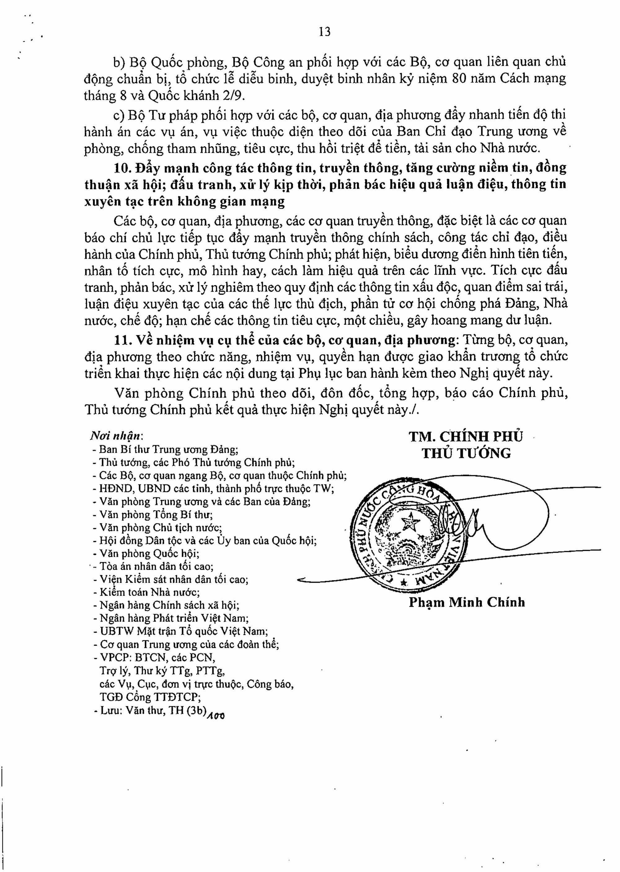 Nghị quyết 124/NQ-CP Phiên họp Chính phủ thường kỳ tháng 4/2025